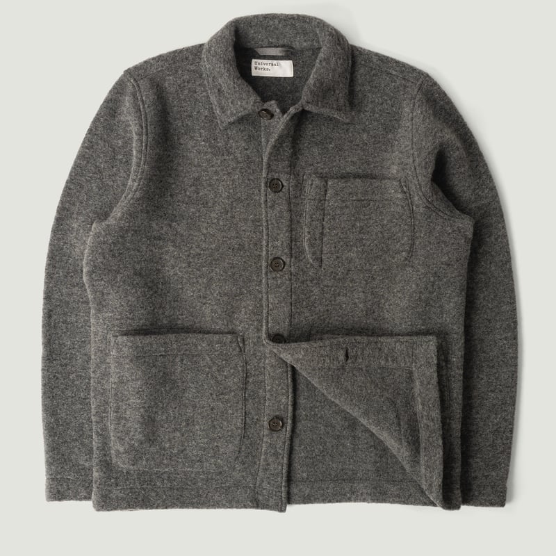 UNIVERSAL WORKS / Wool Fleece Field Jacket Grey Marl